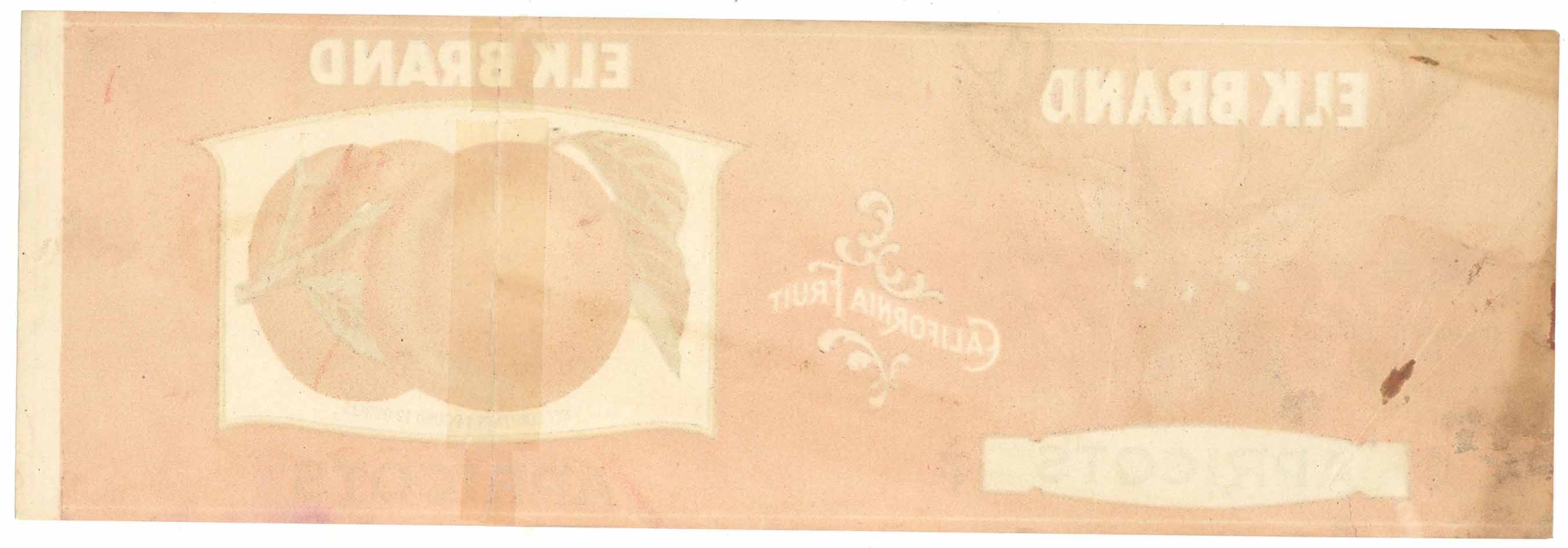 Elk Brand Vintage California Apricot Can Label – thelabelman