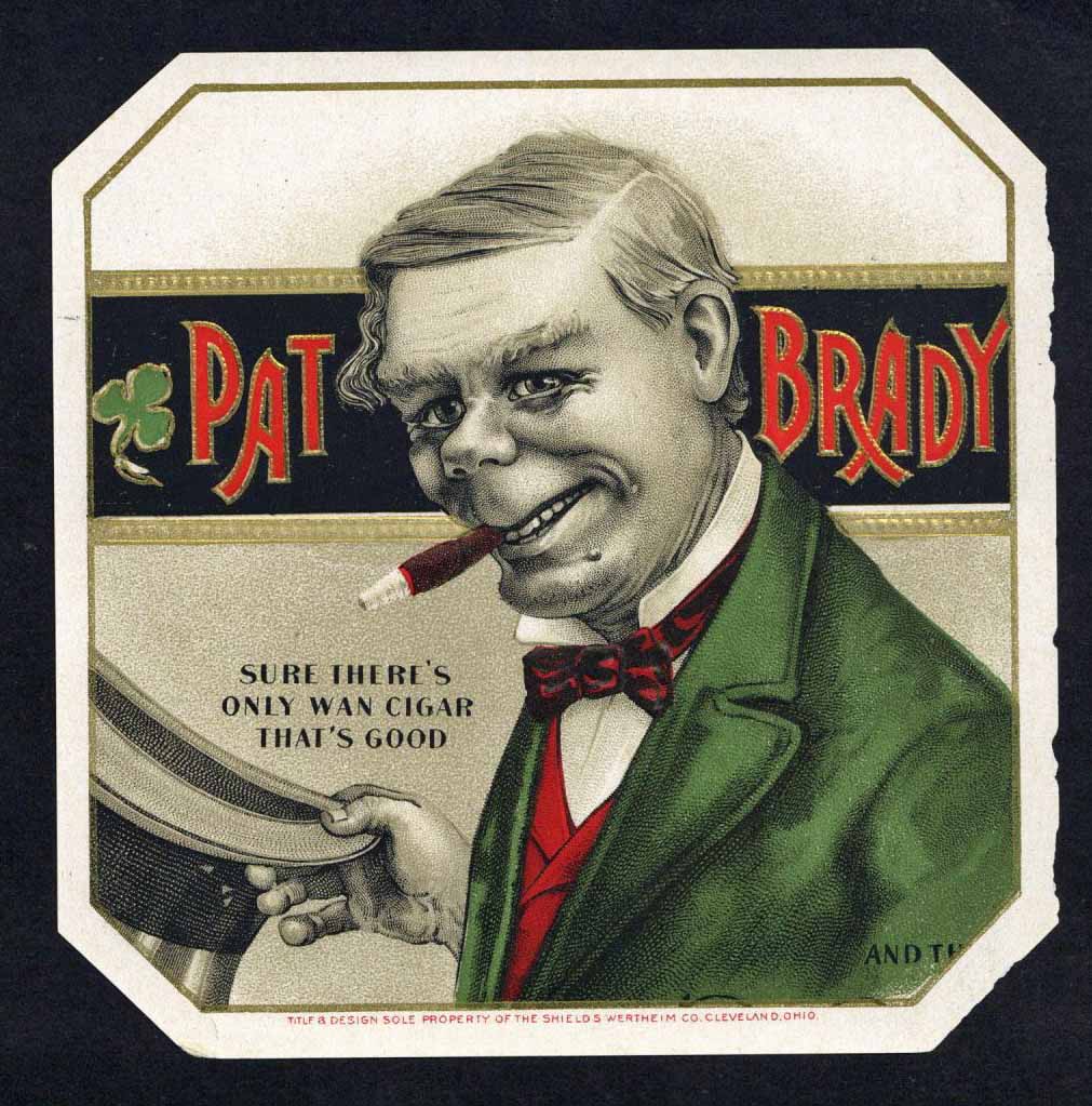 Pat Brady Brand Outer Cigar Label – thelabelman