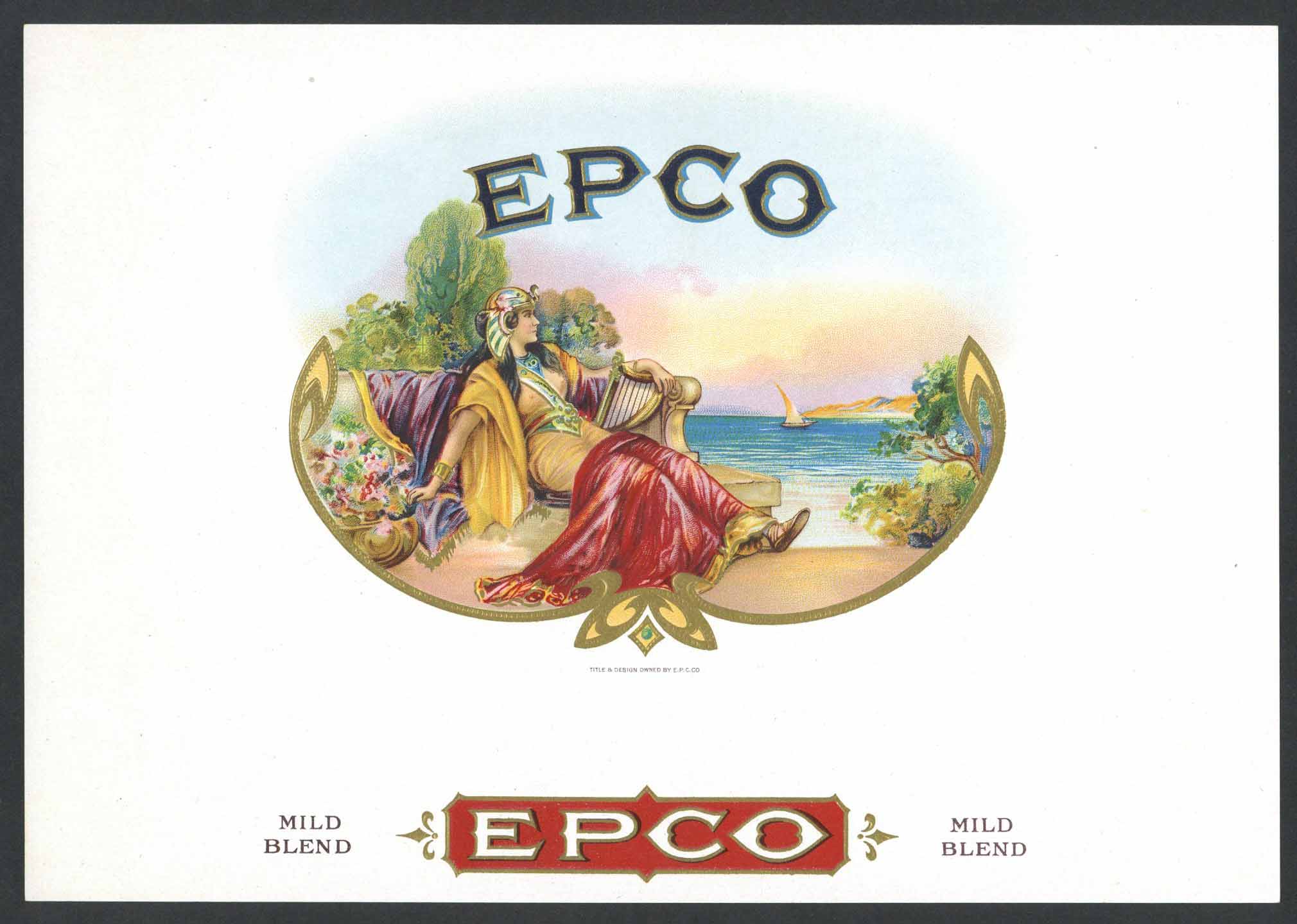 Epco Brand Inner Cigar Box Label – thelabelman