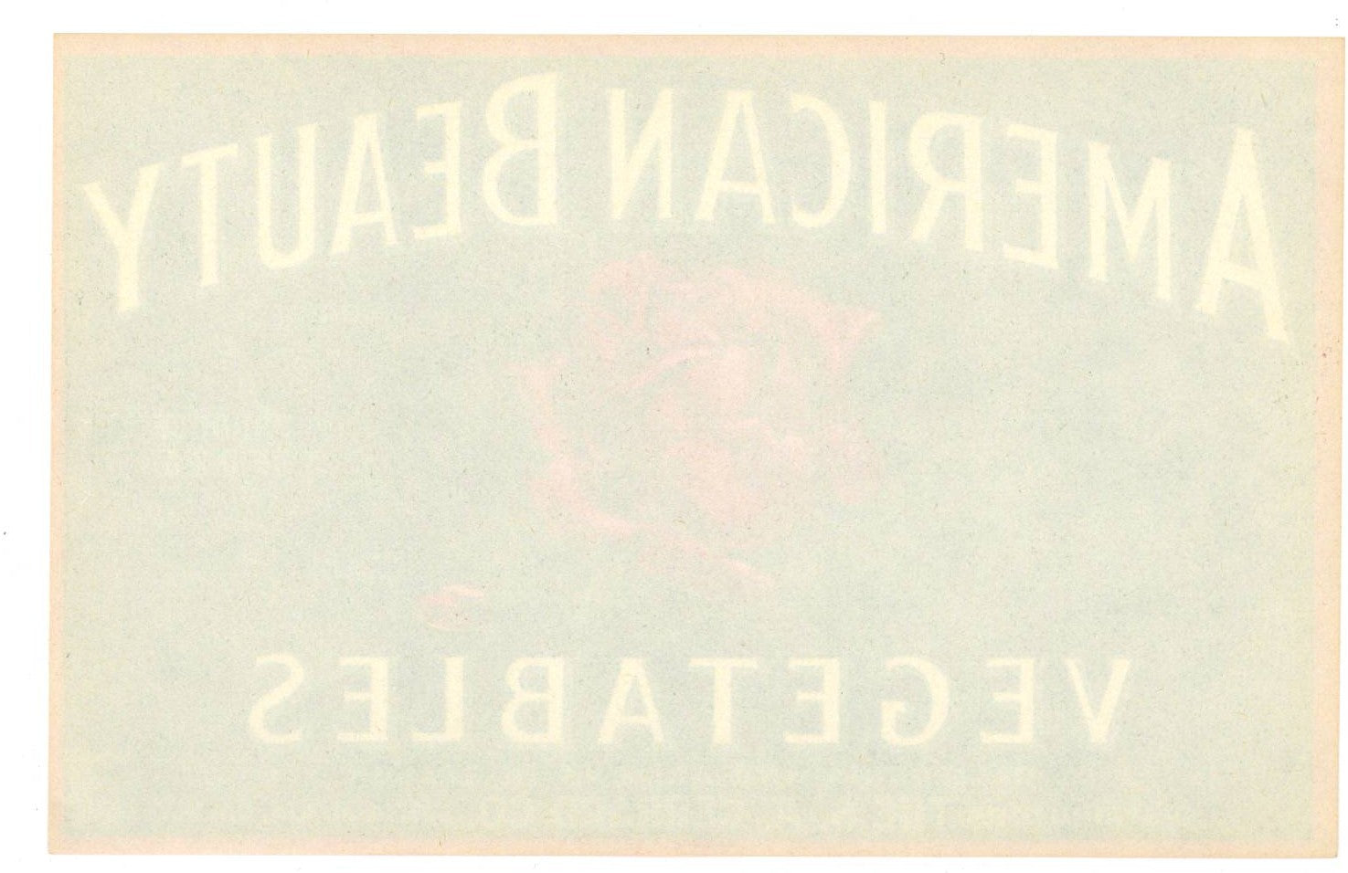 American Beauty Brand Vintage Santa Maria Vegetable Crate Label ...