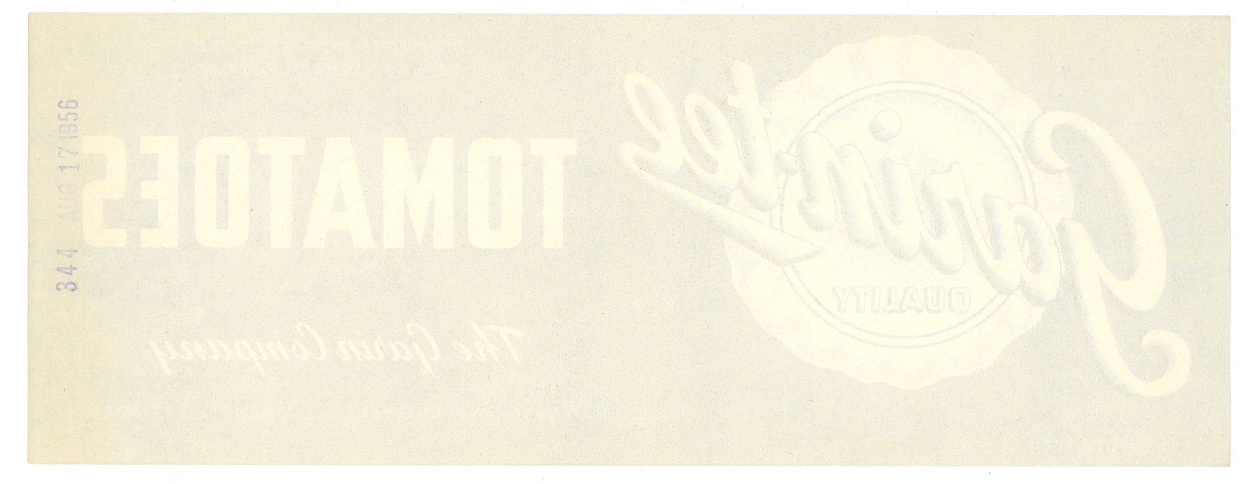 Garin-Tee Brand Vintage Salinas California Tomato Crate Label, 1950s ...