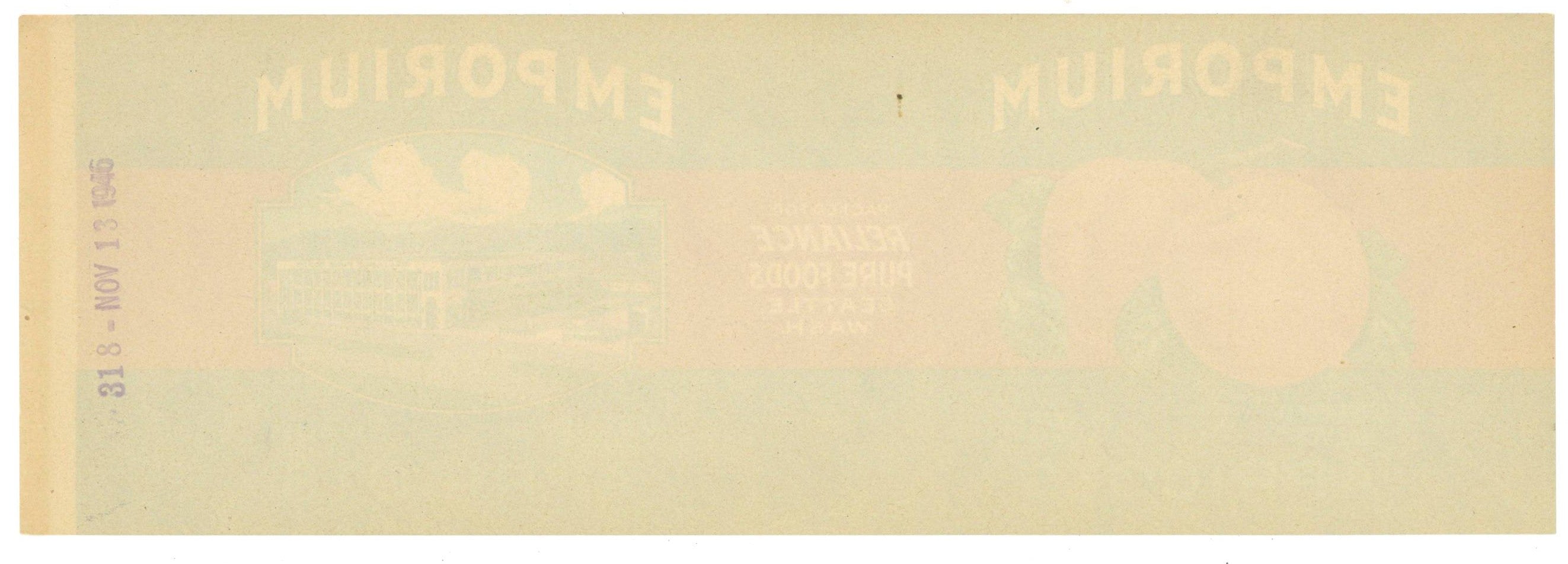 Emporium Brand Vintage Seattle Washington Apricot Can Label – thelabelman