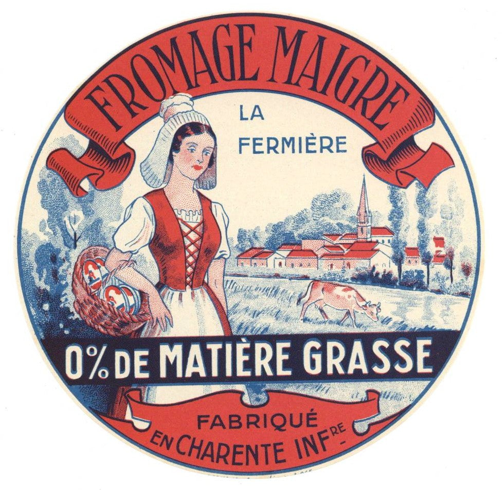 Fromage Maigre Vintage French Cheese Label – thelabelman