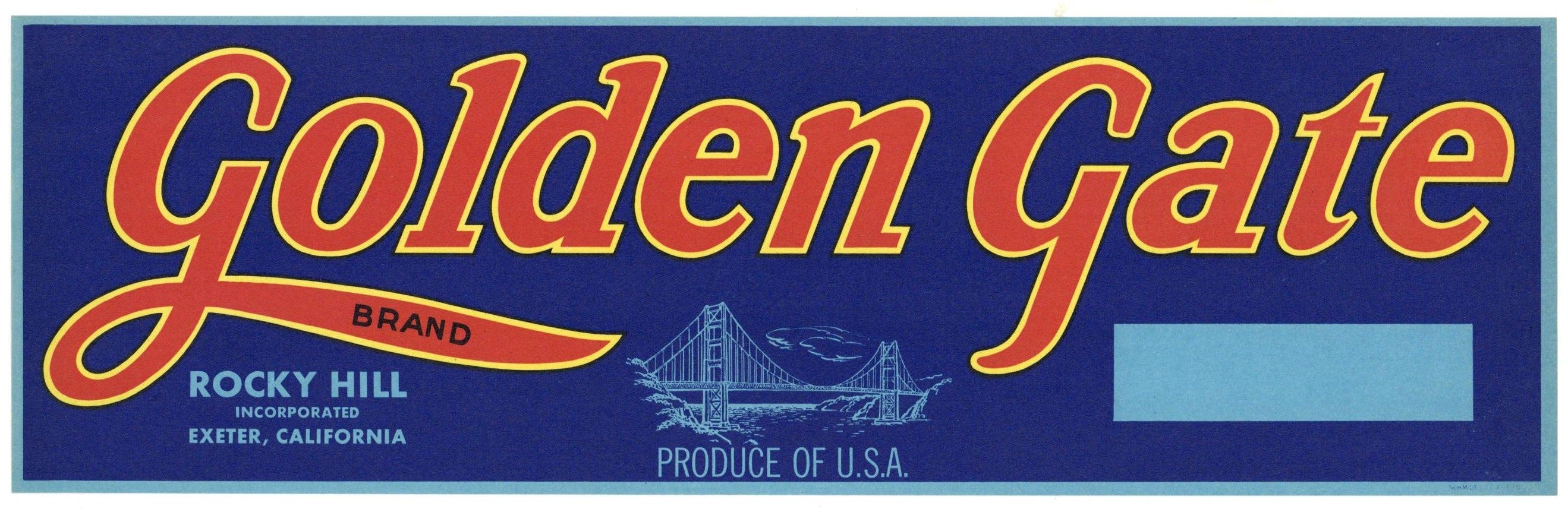 Golden Gate Brand Vintage Grape Crate Label, box – thelabelman