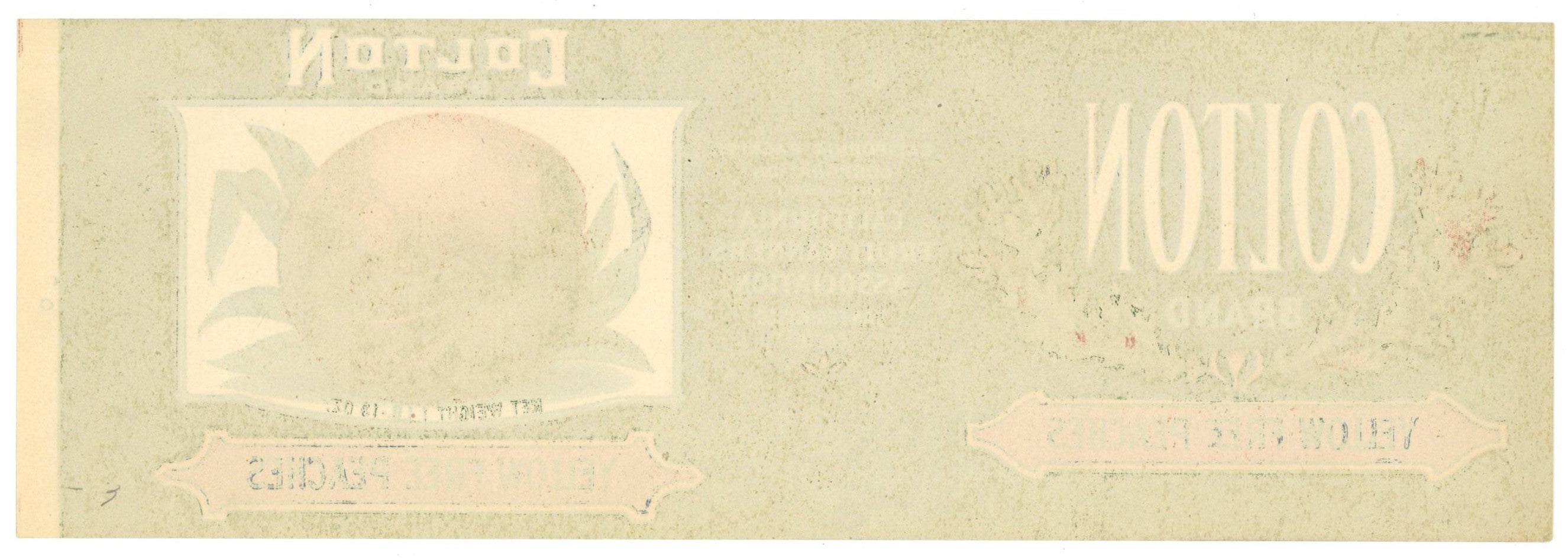 Colton Brand Vintage Peach Can Label – thelabelman