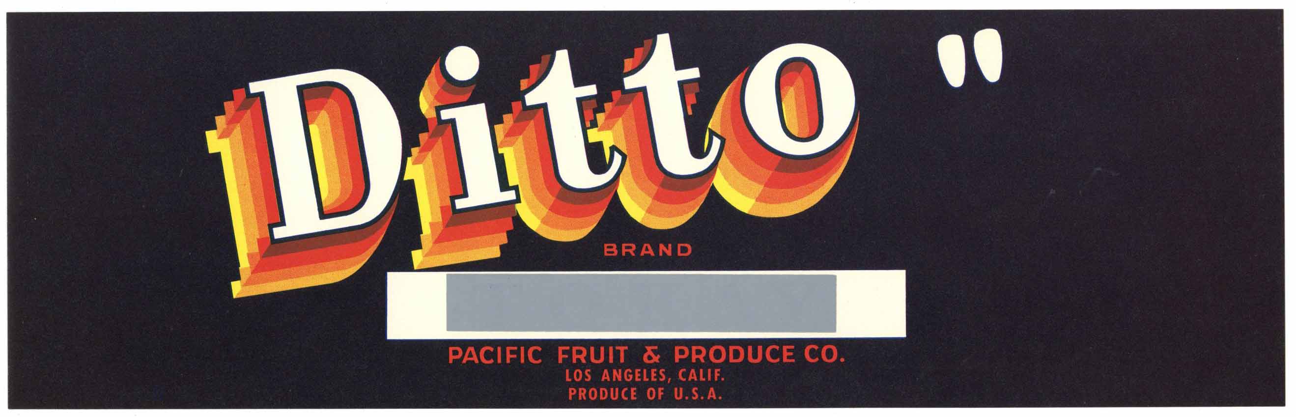 Ditto Brand Vintage Fruit Crate Label – thelabelman