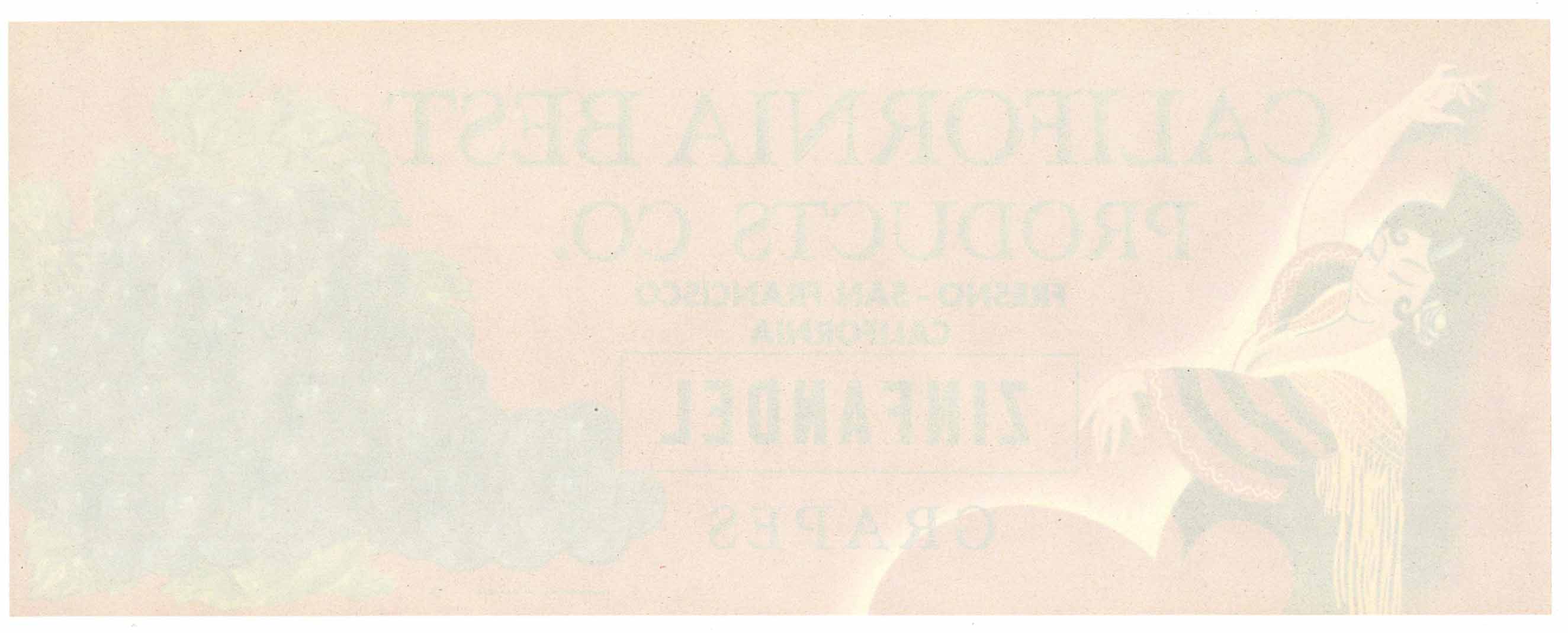 California Best Brand Vintage Fresno California Grape Crate Label ...