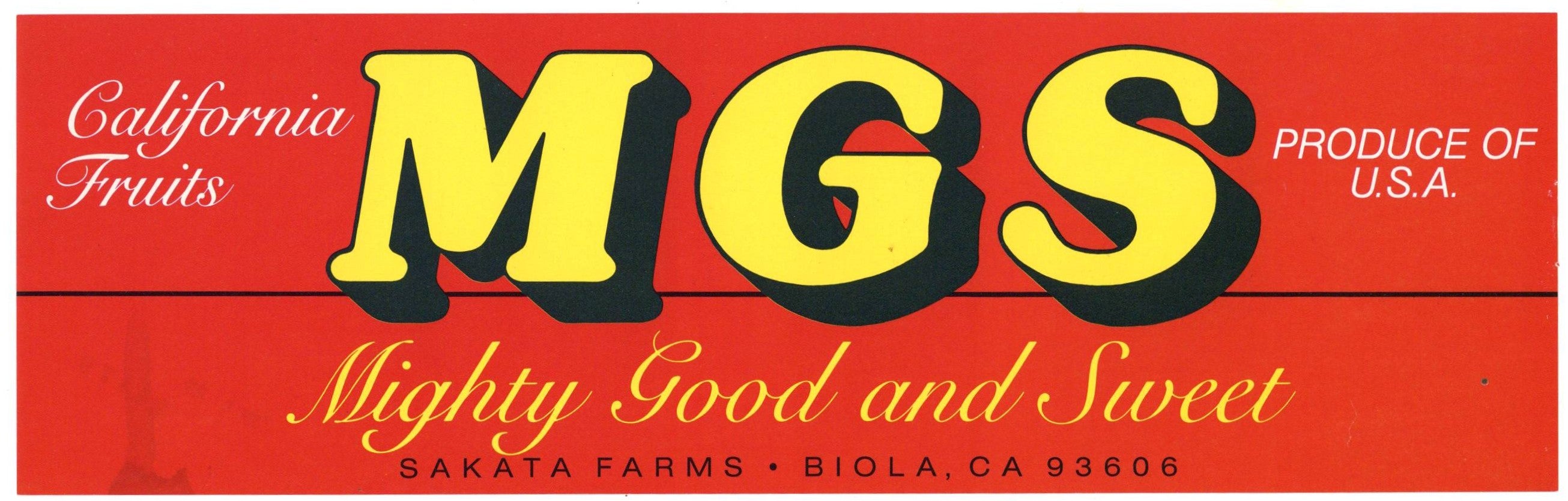 MGS Brand Vintage Biola California Fruit Crate Label – thelabelman
