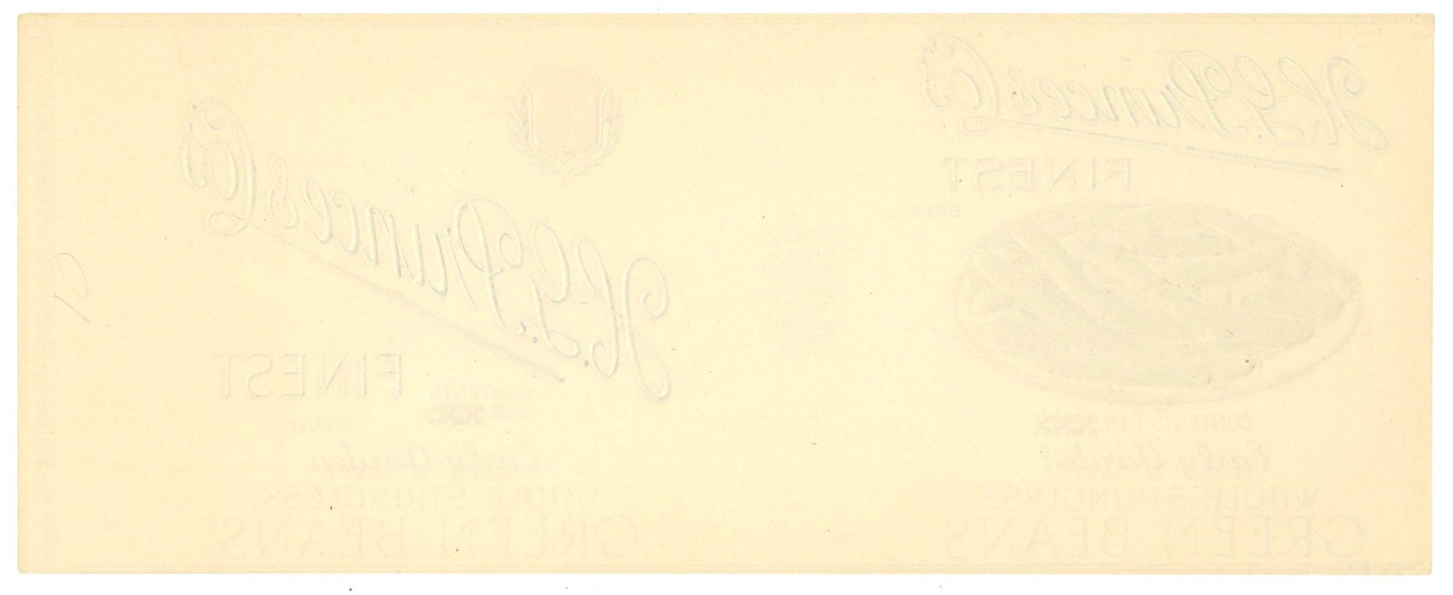 H. G. Prince & Co's Finest Brand Vintage Green Beans Can Label ...