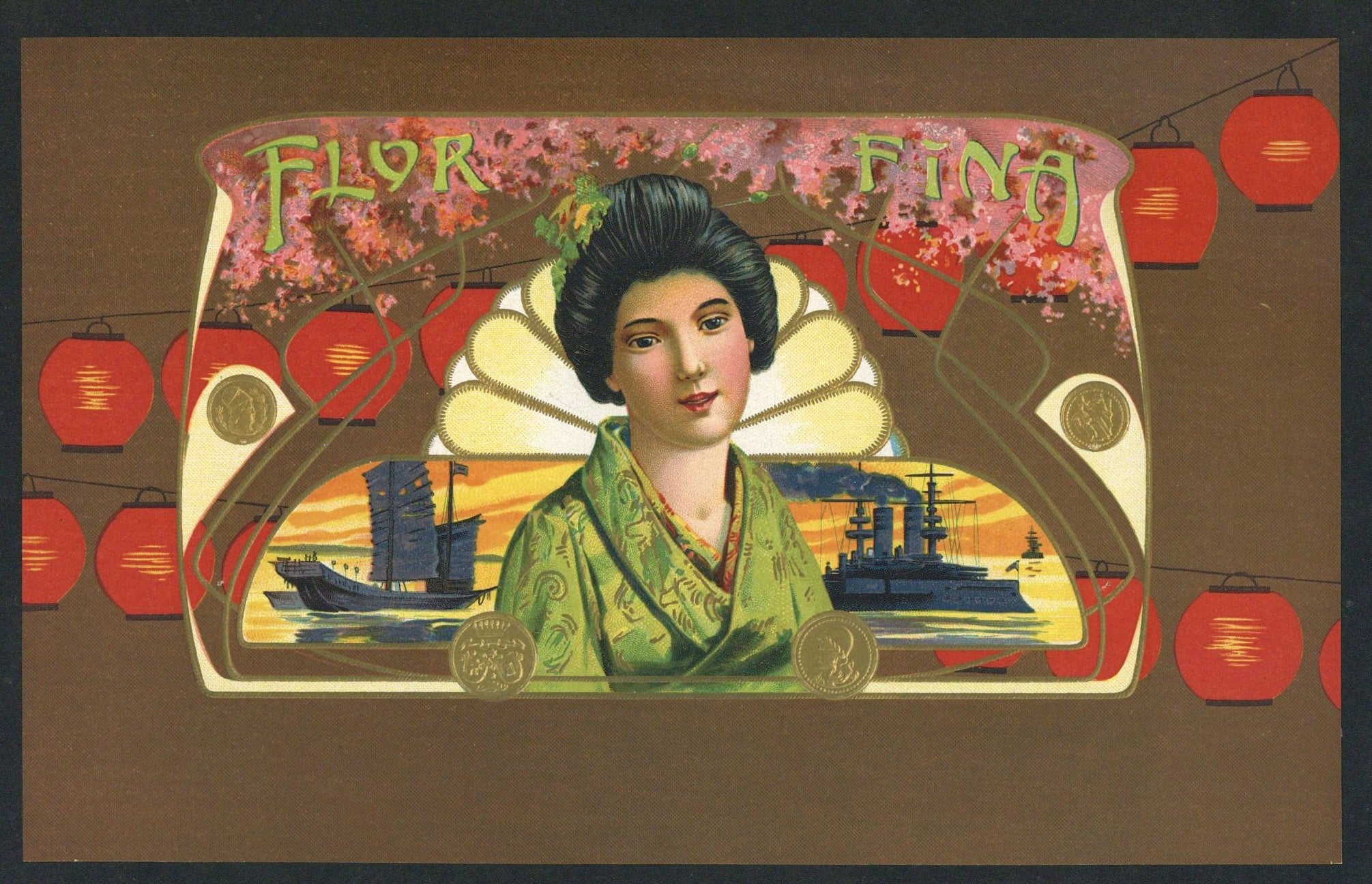 Flor Fina Inner Cigar Box Label – thelabelman