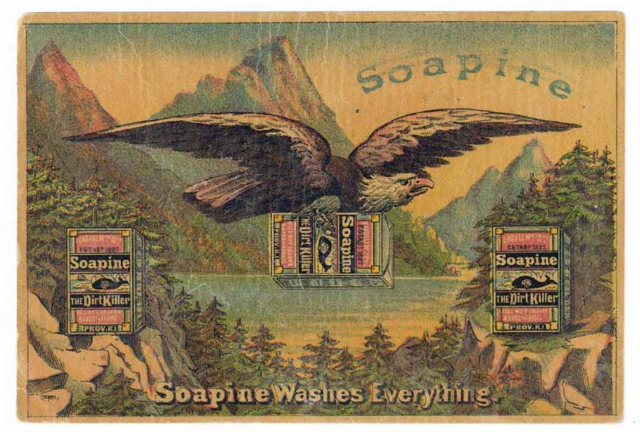 Victorian Trade Card, Soapine, Eagle – thelabelman