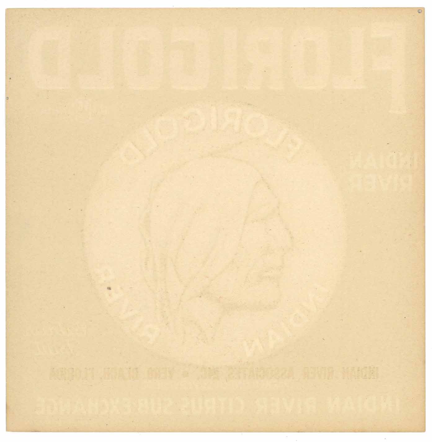 Florigold Brand Vintage Indian River Florida Citrus Crate Label, small ...