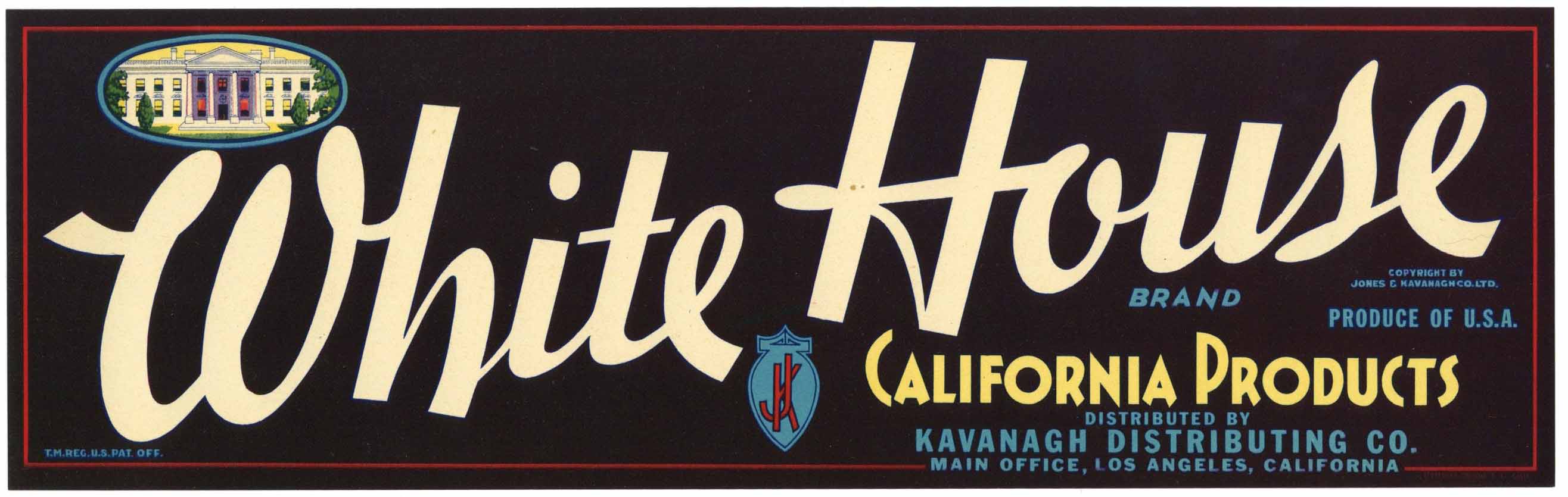White House Brand Vintage Produce Crate Label – thelabelman
