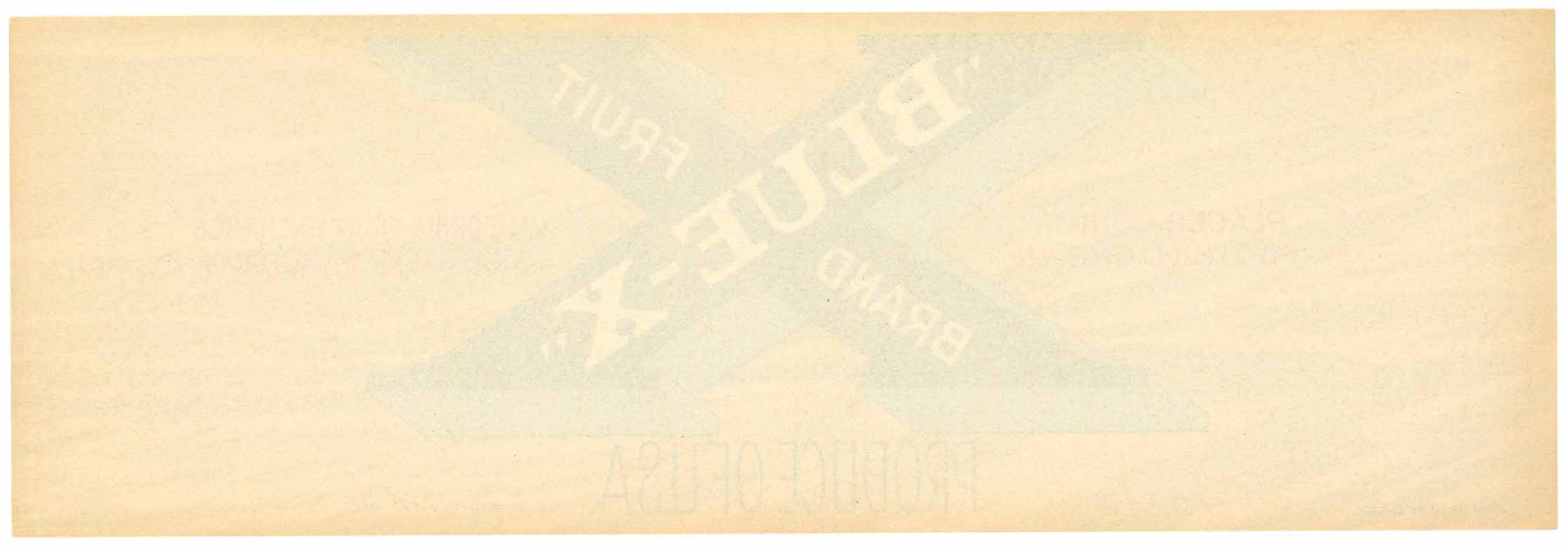 Blue X Brand Vintage Loomis California Fruit Crate Label – thelabelman