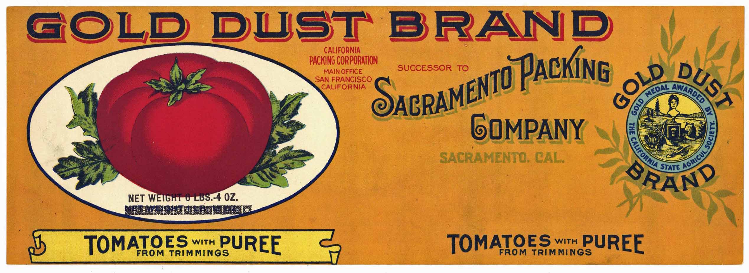Gold Dust Brand Vintage Tomato Can Label – thelabelman