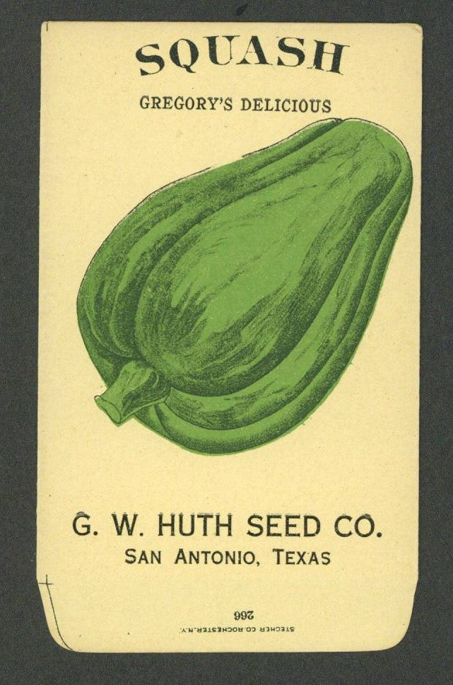 Squash Antique Huth Seed Co. Packet, Early White Bush – thelabelman