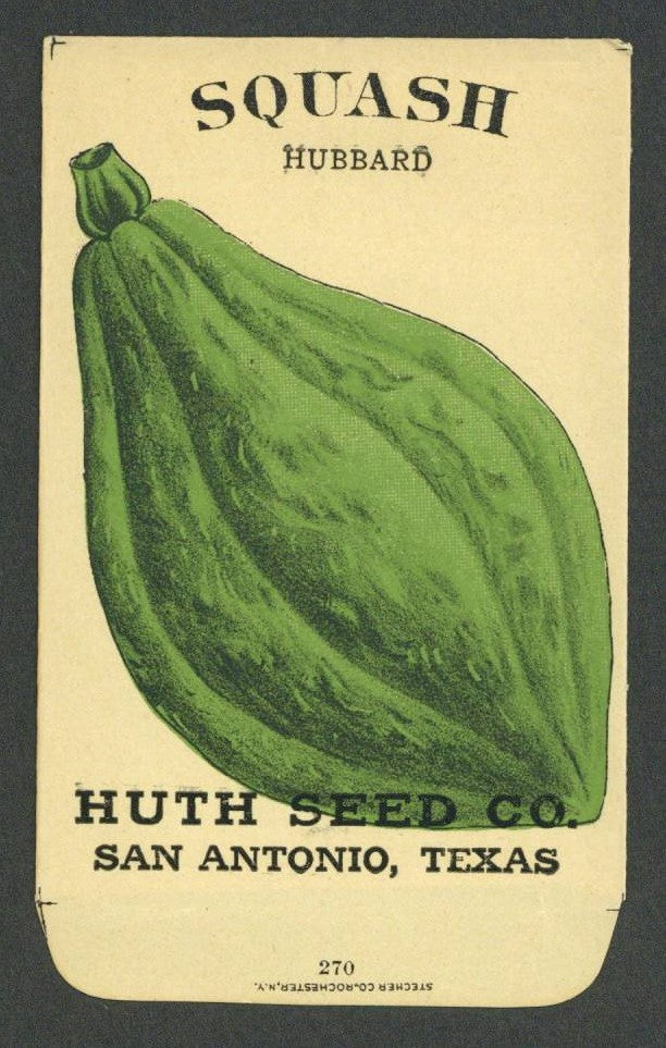 Squash Antique Huth Seed Co. Packet, Hubbard – thelabelman