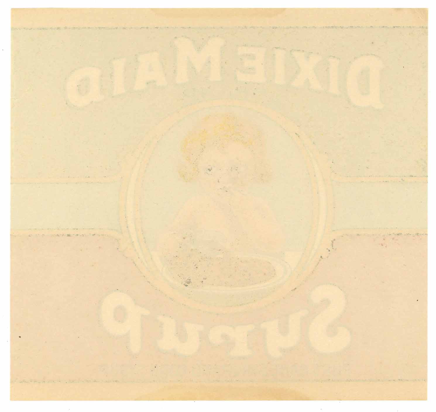 Dixie Maid Brand Vintage Georgia Cane Syrup Can Label, square – thelabelman