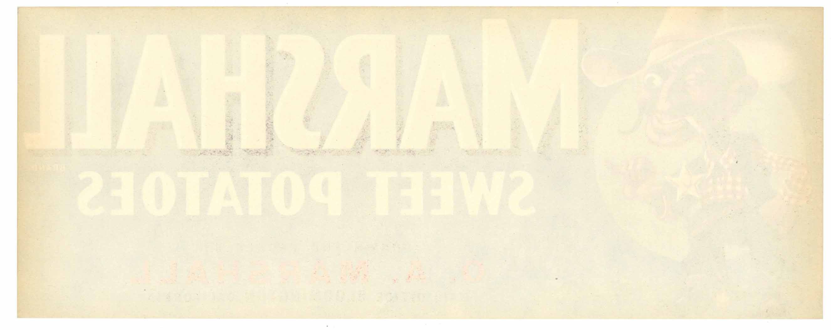 Marshall Brand Vintage Sweet Potato Crate Label – thelabelman