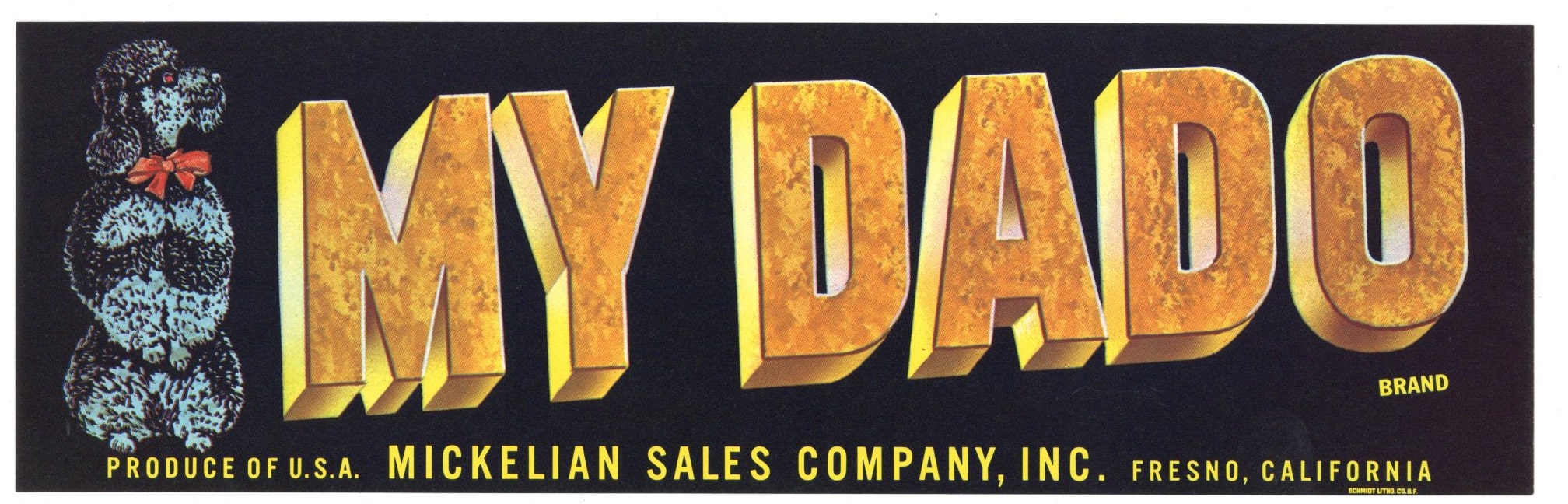 My Dado Brand Vintage Fruit Crate Label – thelabelman