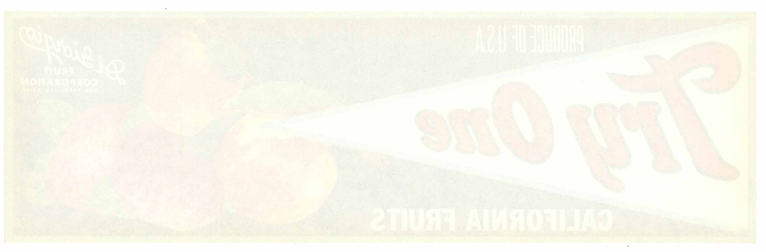 Try One Brand Vintage Plum Crate Label – thelabelman