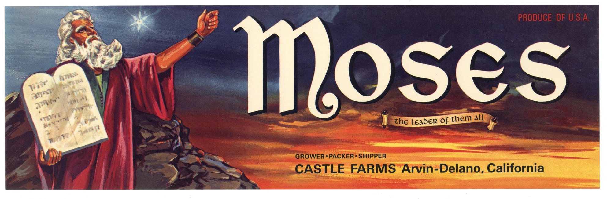 Moses Brand Vintage Fruit Crate Label – thelabelman