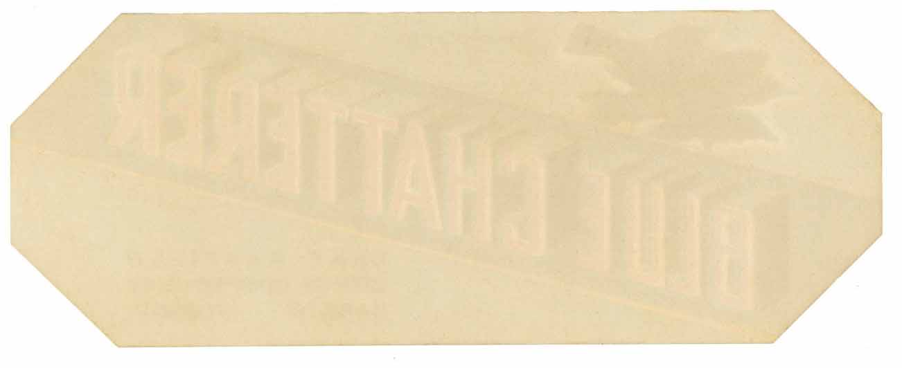 Blue Chatterer Brand Vintage Bartow Florida Citrus Crate Label ...