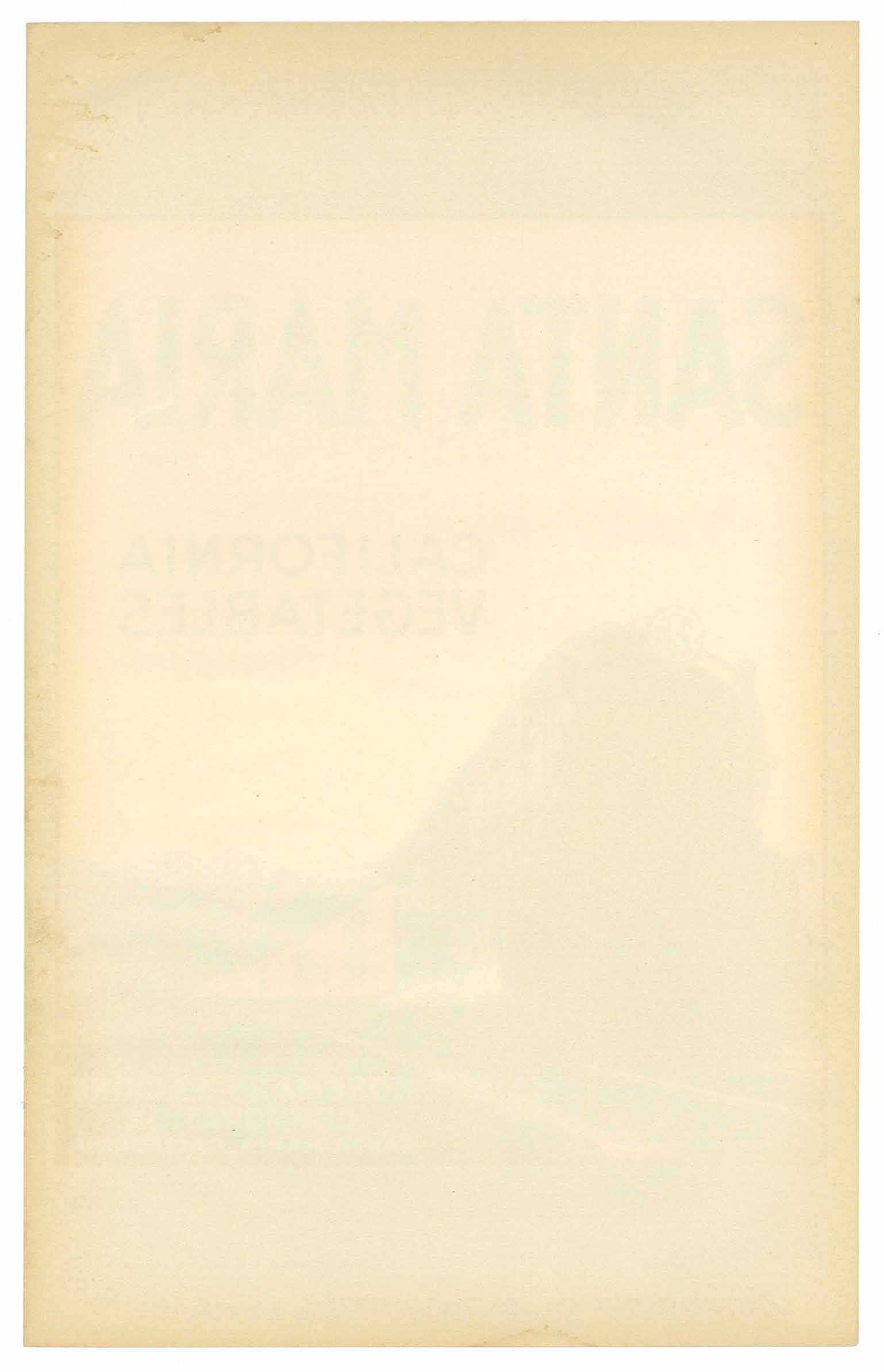 Santa Maria Brand Vintage Vegetable Crate Label, L – thelabelman