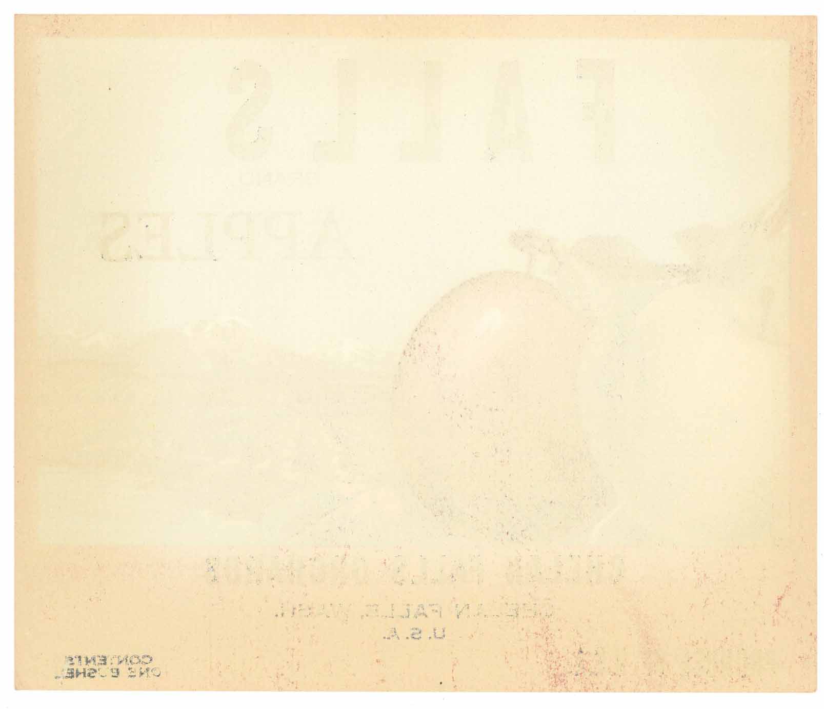Falls Brand Vintage Chelan Apple Crate Label, s – thelabelman