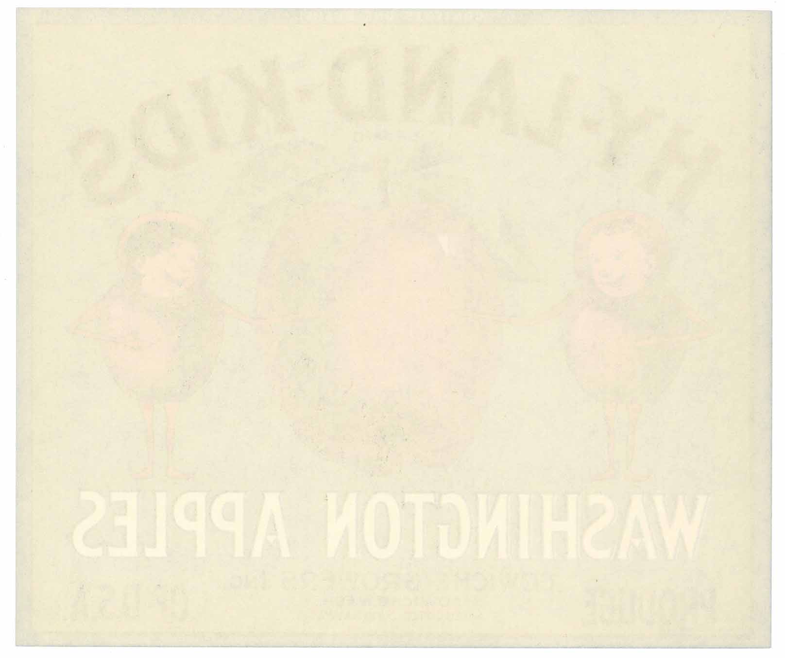 Hy-Land-Kids Brand Vintage Cowiche Washington Apple Crate Label g ...