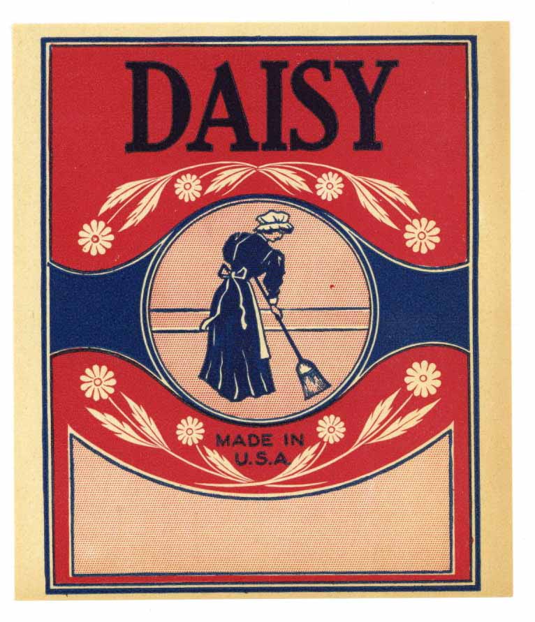 Daisy Brand Vintage Broom Label – thelabelman