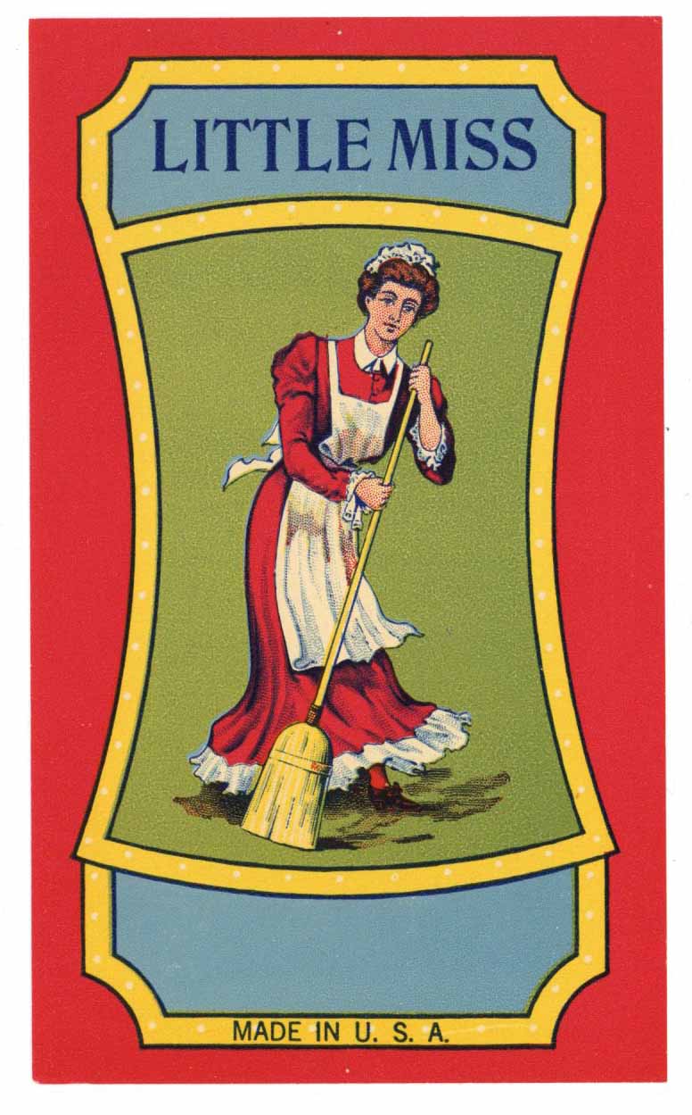 Little Miss Brand Vintage Stock Broom Label – thelabelman