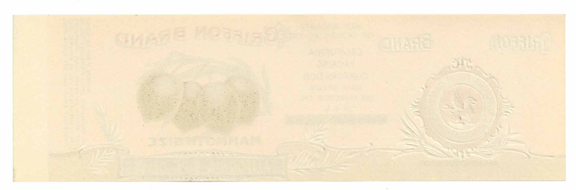 Griffon Brand Vintage Ripe Olive Can Label – thelabelman