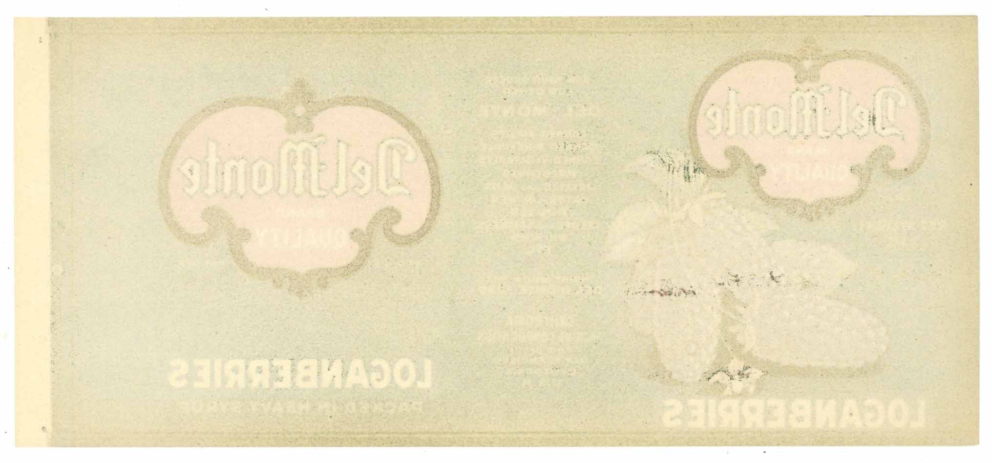 Del Monte Brand Vintage Loganberry Can Label – thelabelman