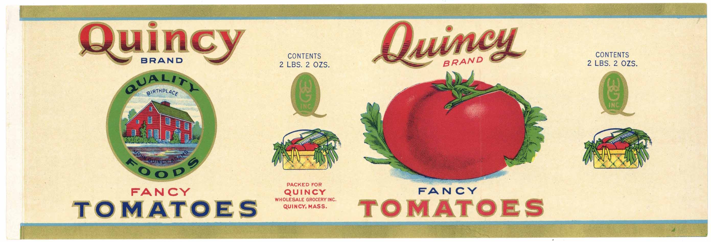 Quincy Brand Vintage Tomato Can Label – thelabelman
