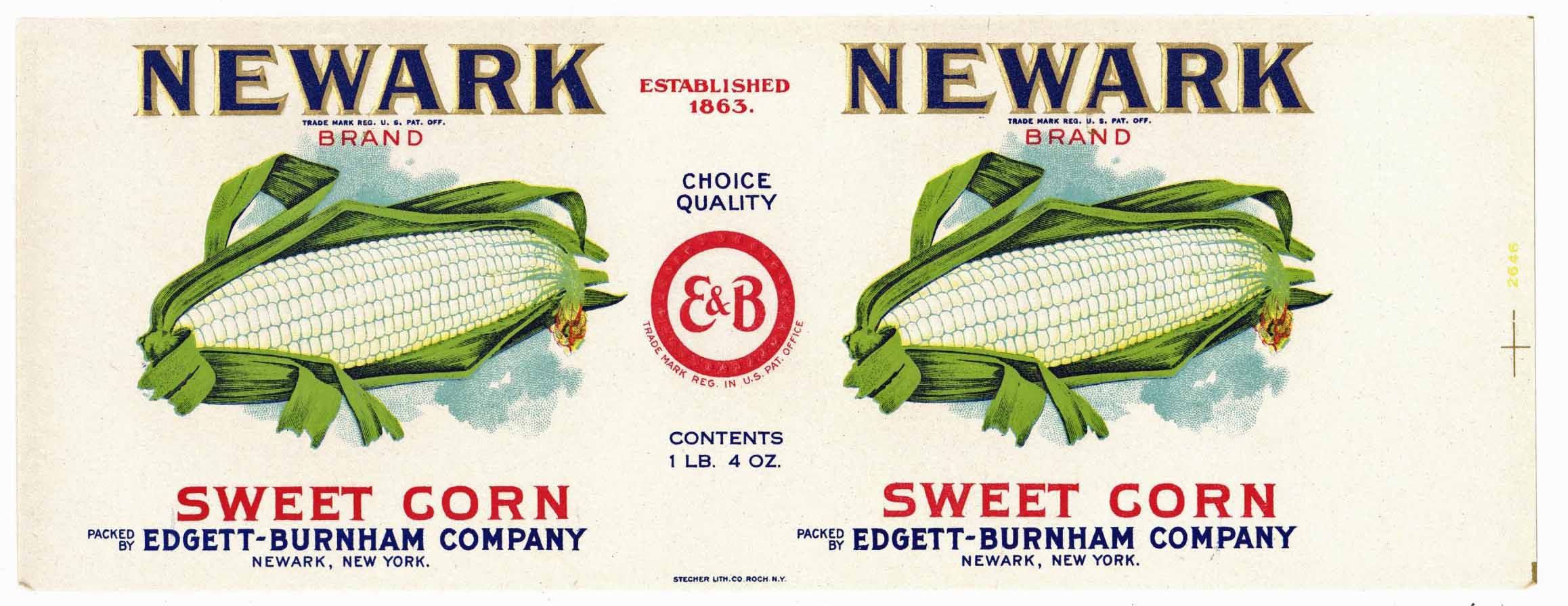 Newark Brand Vintage New York Corn Can Label – thelabelman