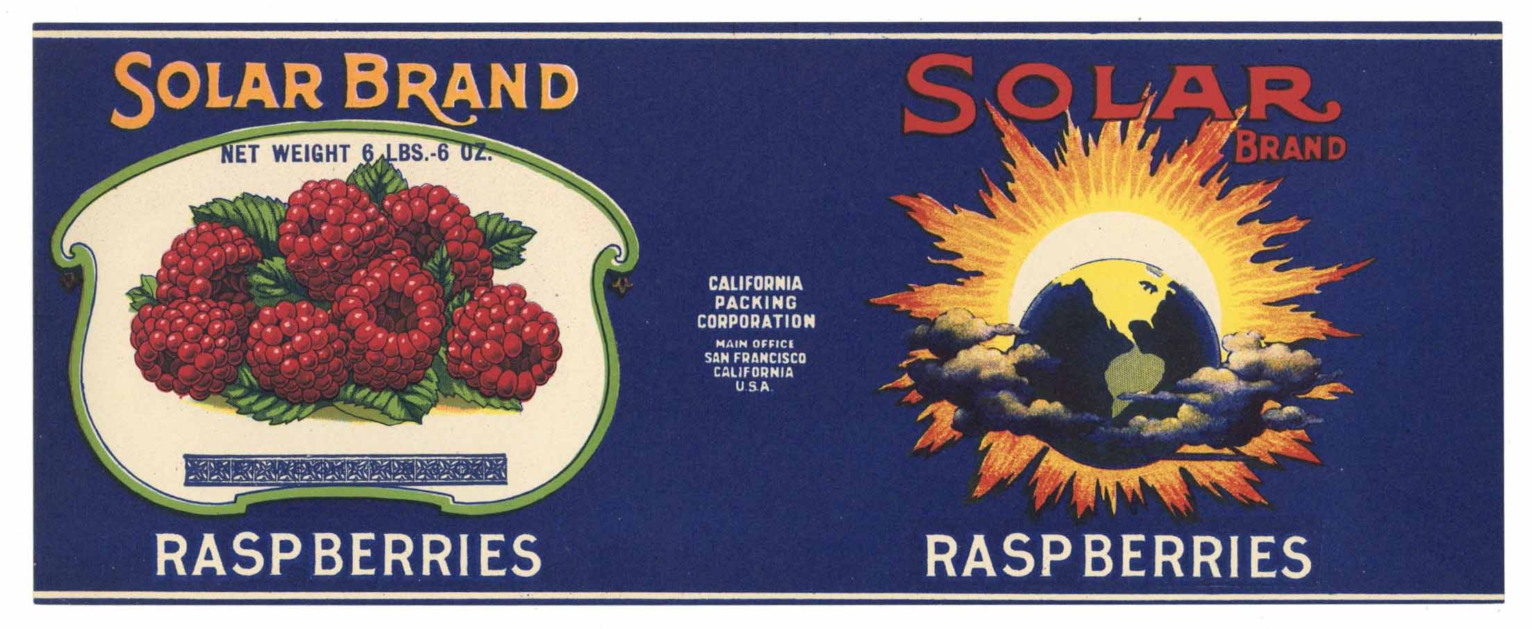 Solar Brand Vintage Raspberry Can Label – thelabelman