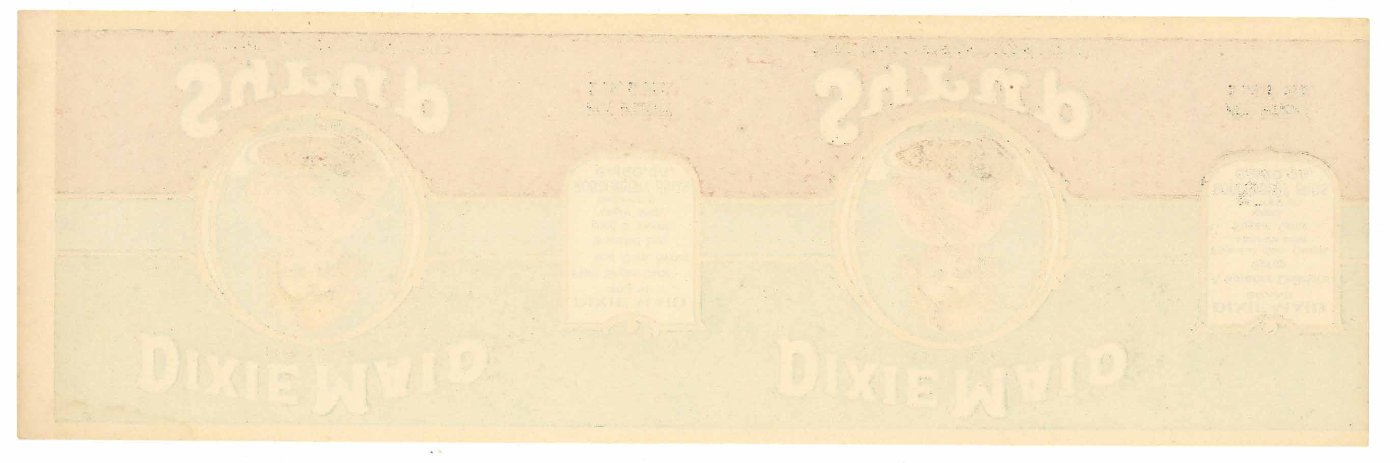 Dixie Maid Brand Vintage Georgia Cane Syrup Can Label – thelabelman