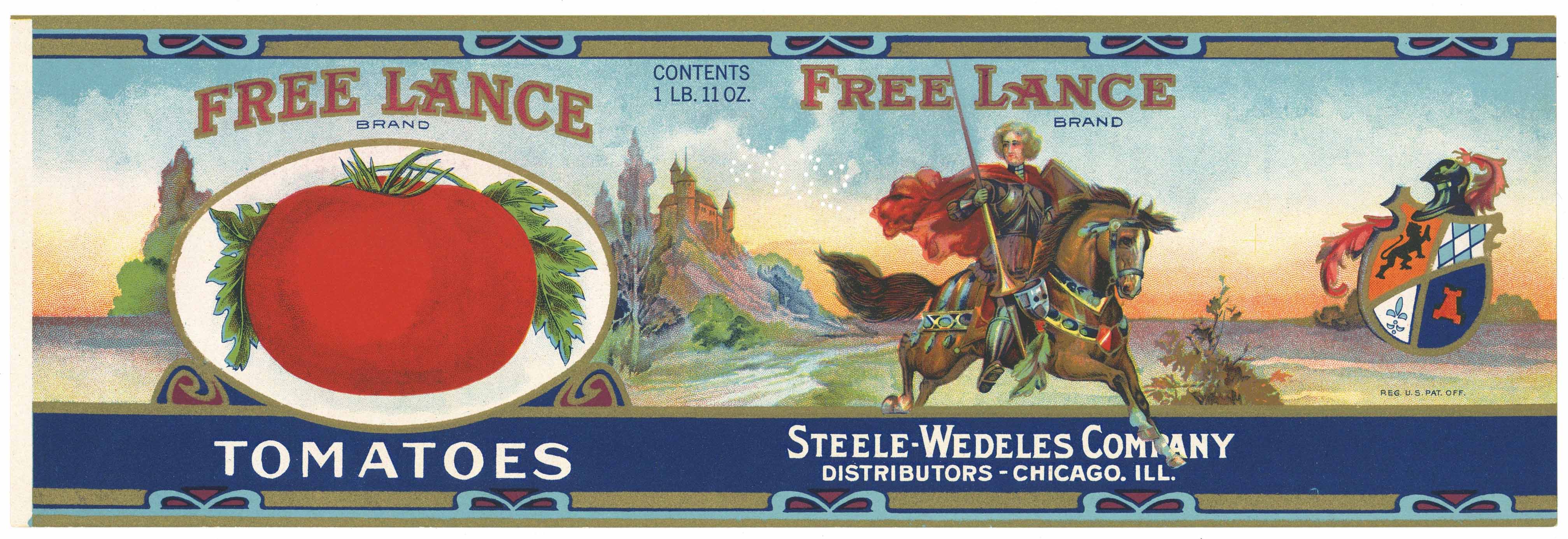 Free Lance Brand Vintage Tomato Can Label – thelabelman