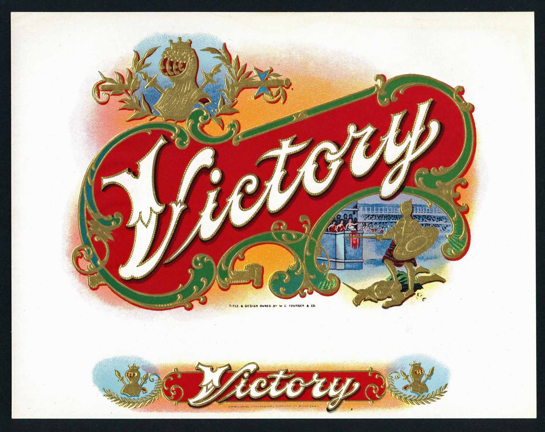 Victory Brand Inner Cigar Box Label – thelabelman