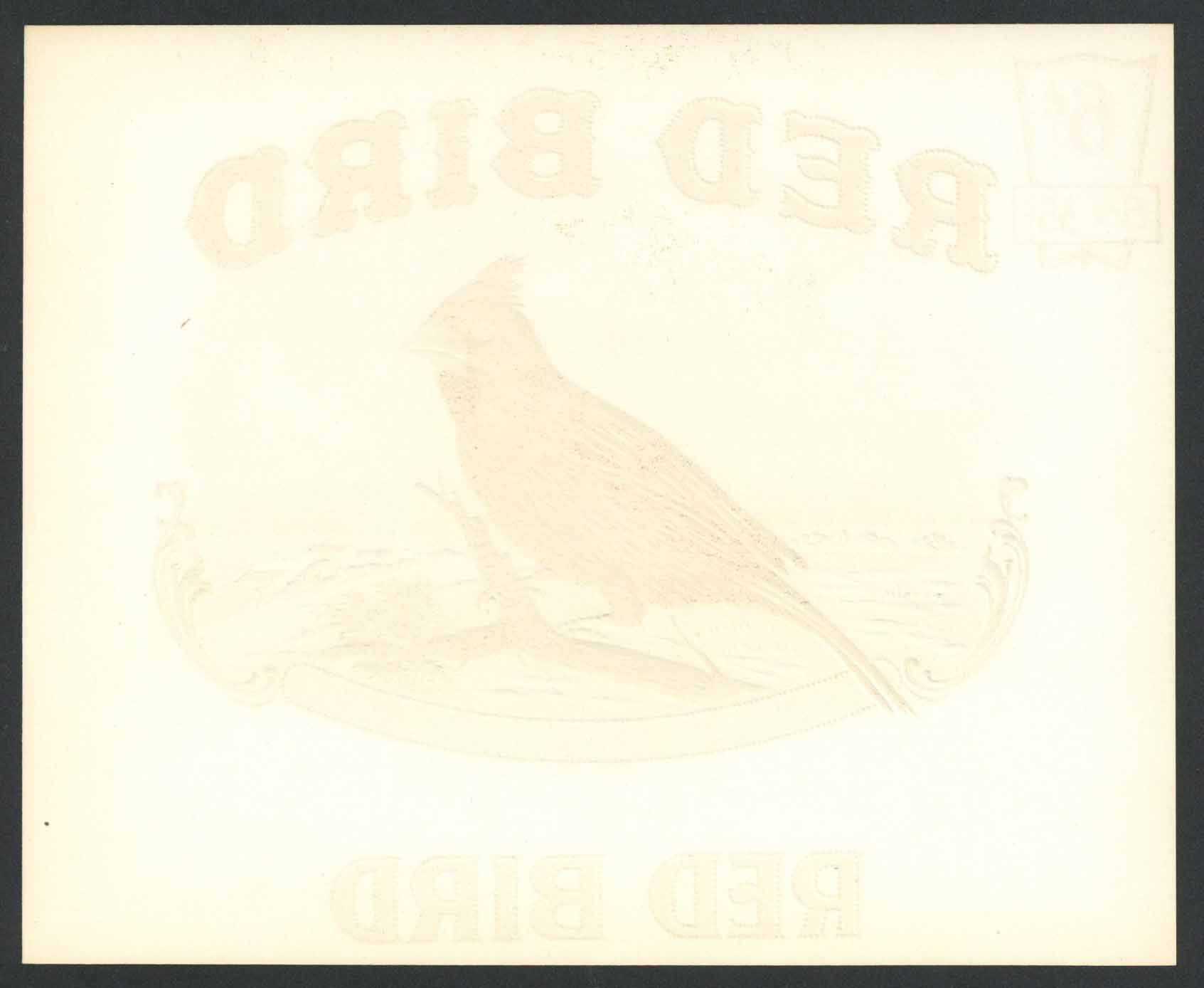 Red Bird Brand Inner Cigar Box Label – thelabelman