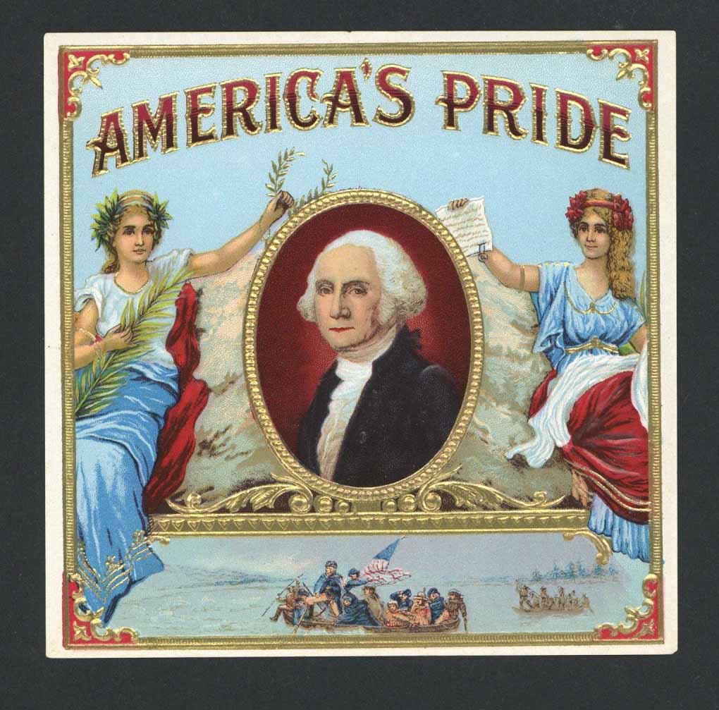 America's Pride Brand Outer Cigar Box Label – thelabelman