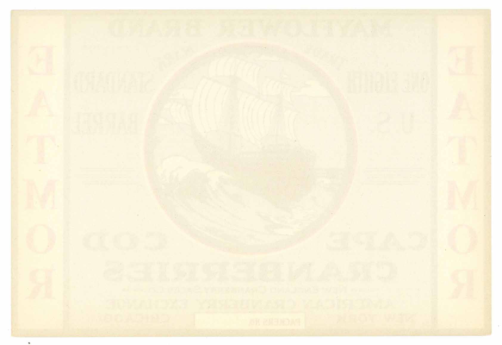 Mayflower Brand Vintage Cape Cod Cranberry Crate Label, 1/8, smaller ...