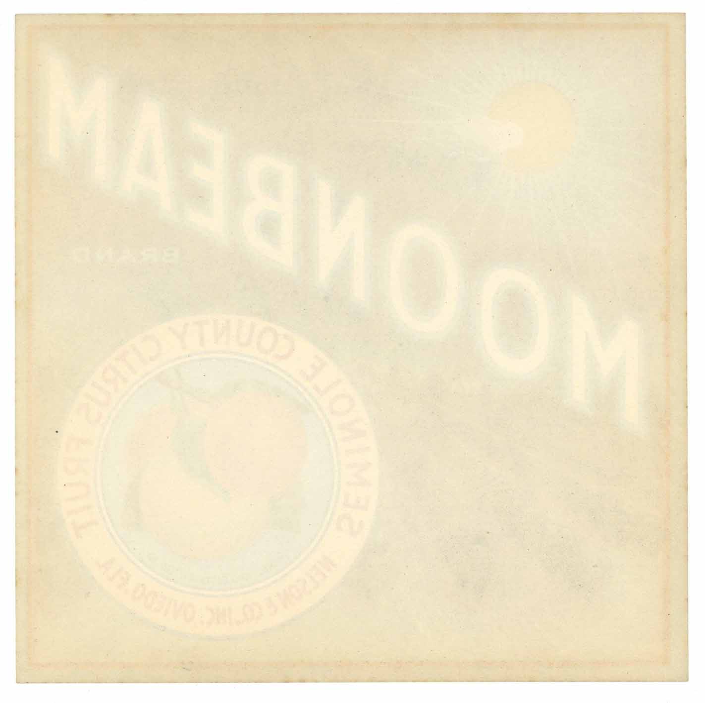 Moonbeam Brand Vintage Oviedo Florida Citrus Crate Label, L – thelabelman