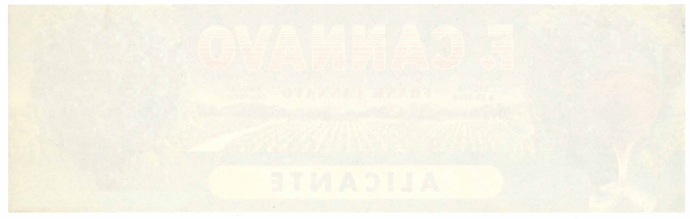 F. Cannavo Brand Vintage Manteca California Grape Crate Label – thelabelman
