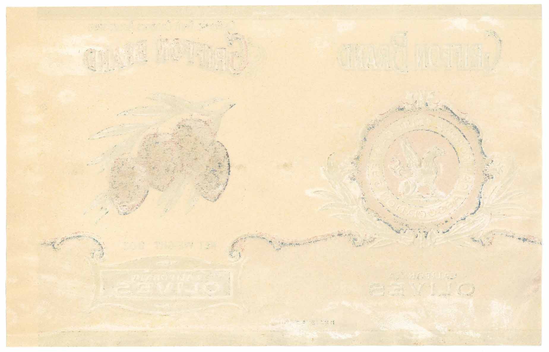 Griffon Brand Vintage Olive Can Label – thelabelman