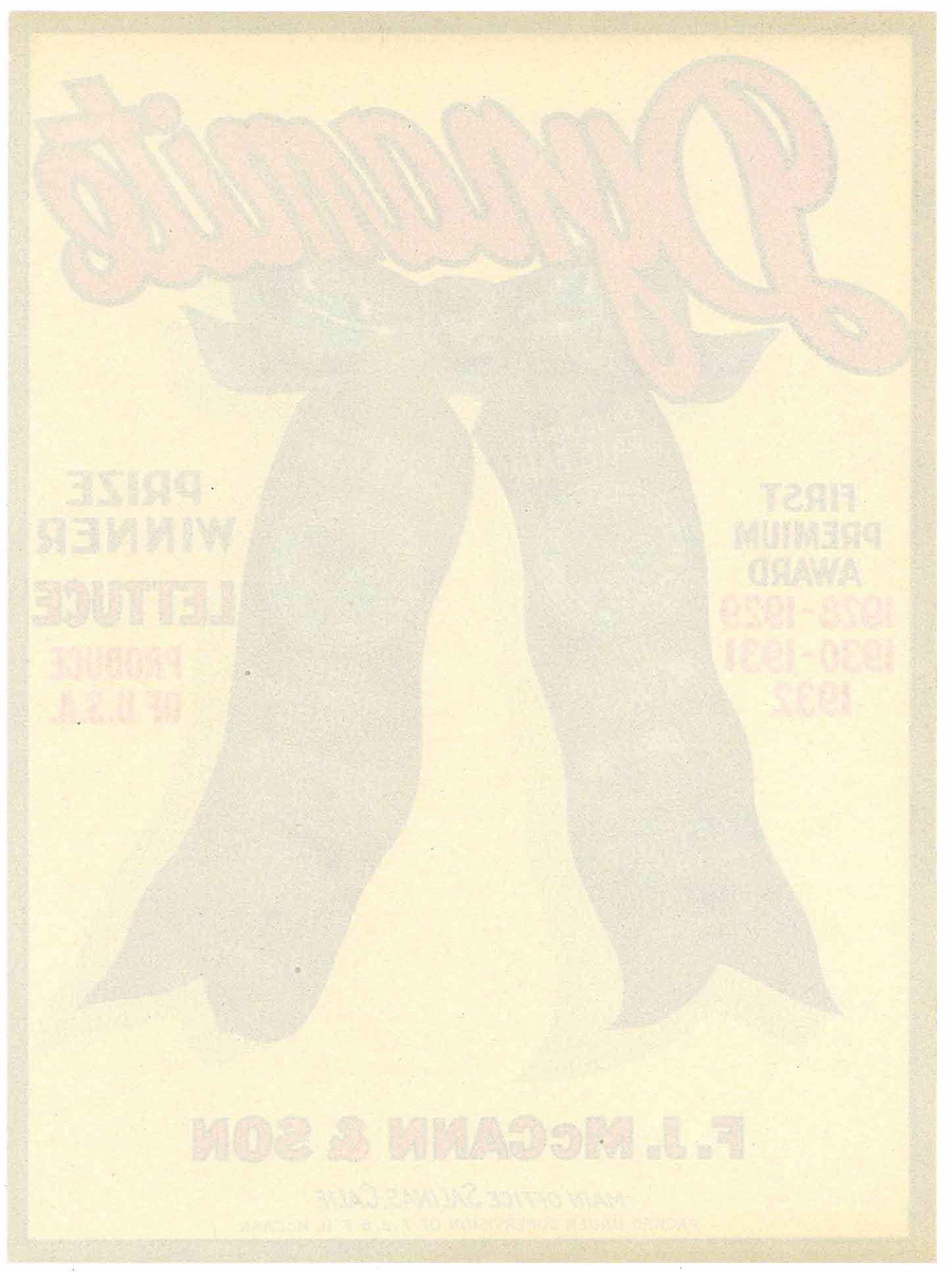 Dynamite Brand Vintage Salinas California Vegetable Crate Label ...