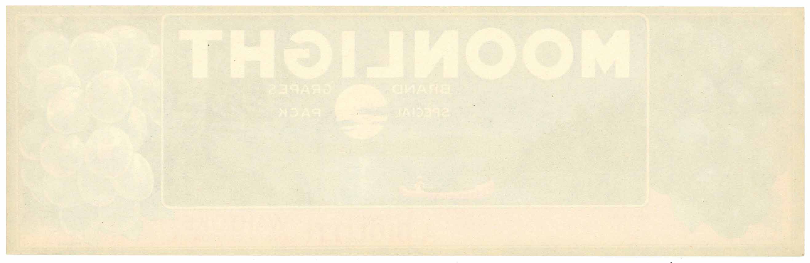 Moonlight Brand Vintage Sanger Grape Crate Label – thelabelman