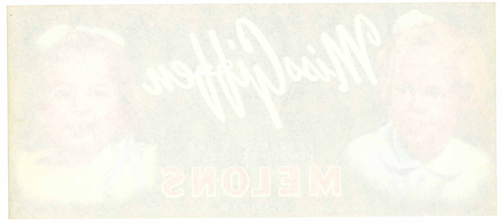 Miss Giffen Brand Vintage Huron California Melon Crate Label – thelabelman