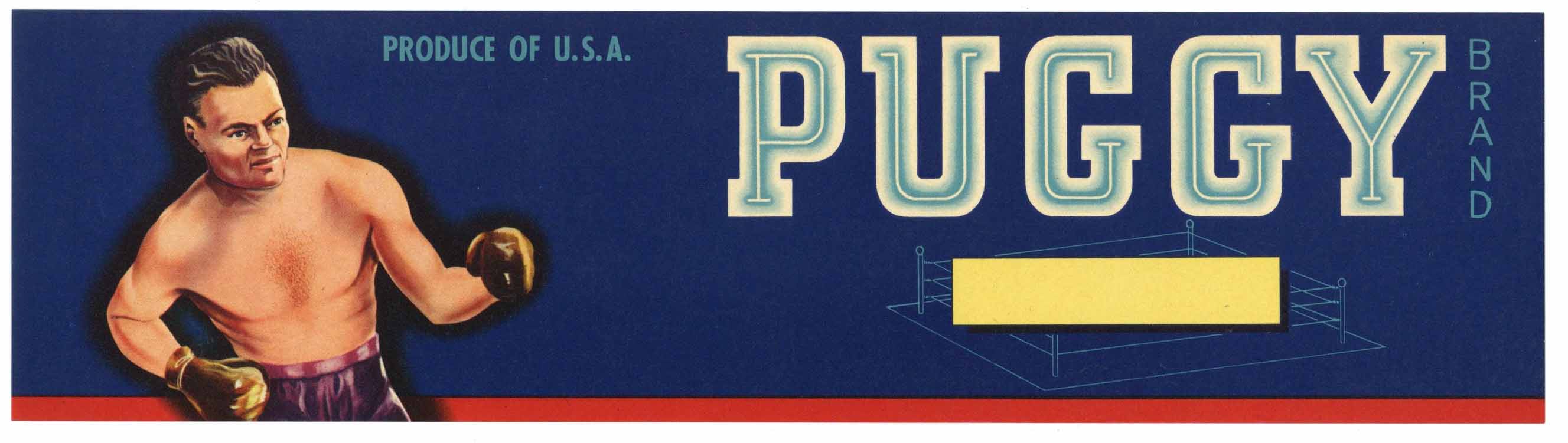 Puggy Brand Vintage Produce Crate Label – thelabelman